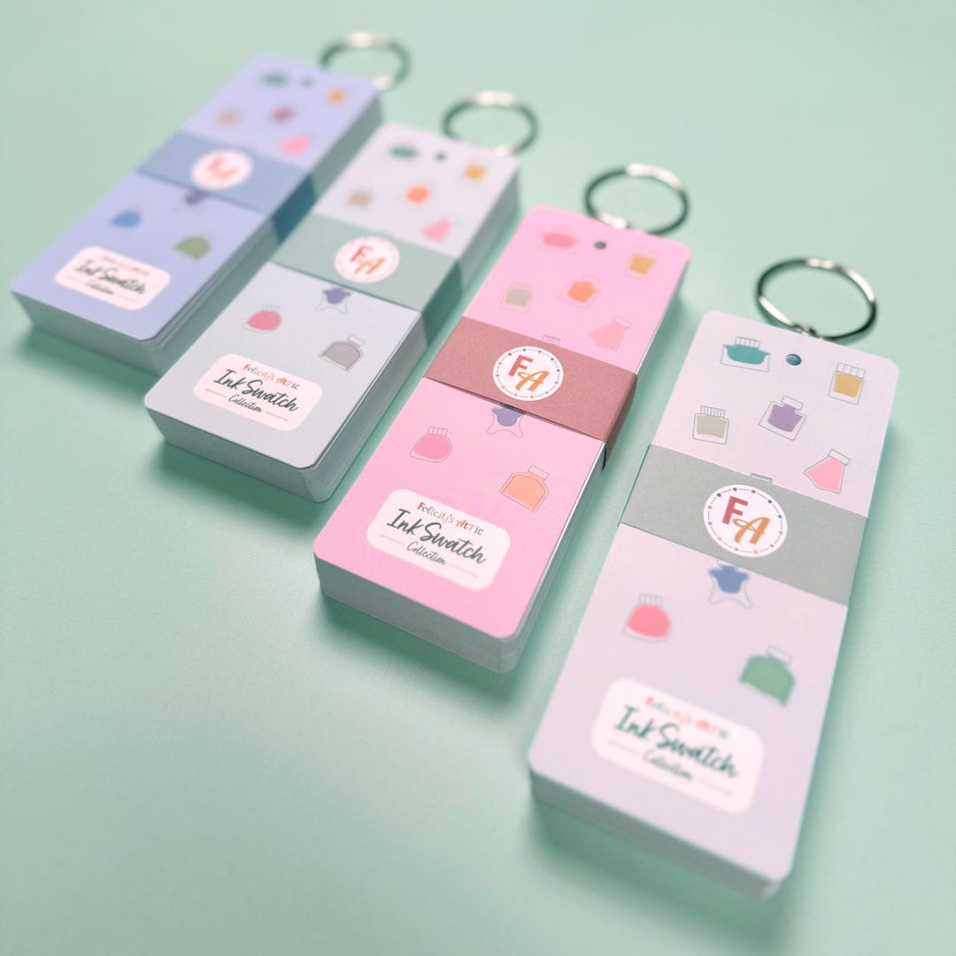 Fountain Pen Ink Swatch Book: 50 Pages With Metal Binding Ring - Etsy