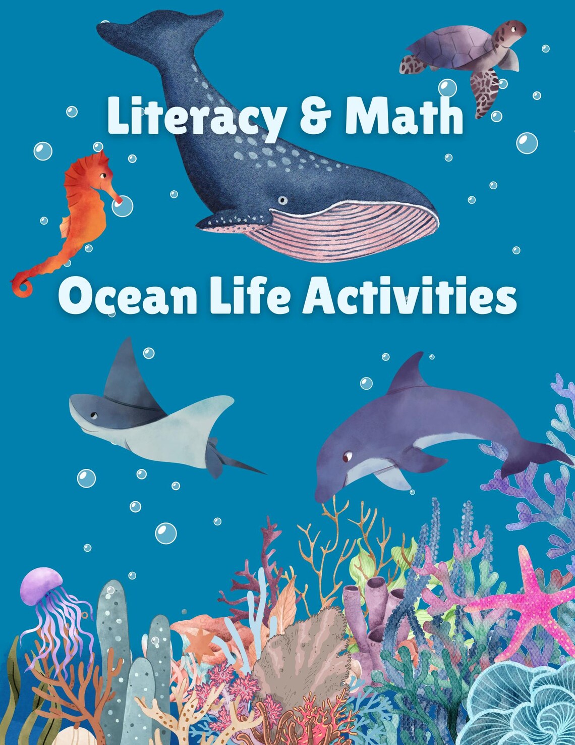 Childrens Preschool Activity Book Ocean Life - Etsy