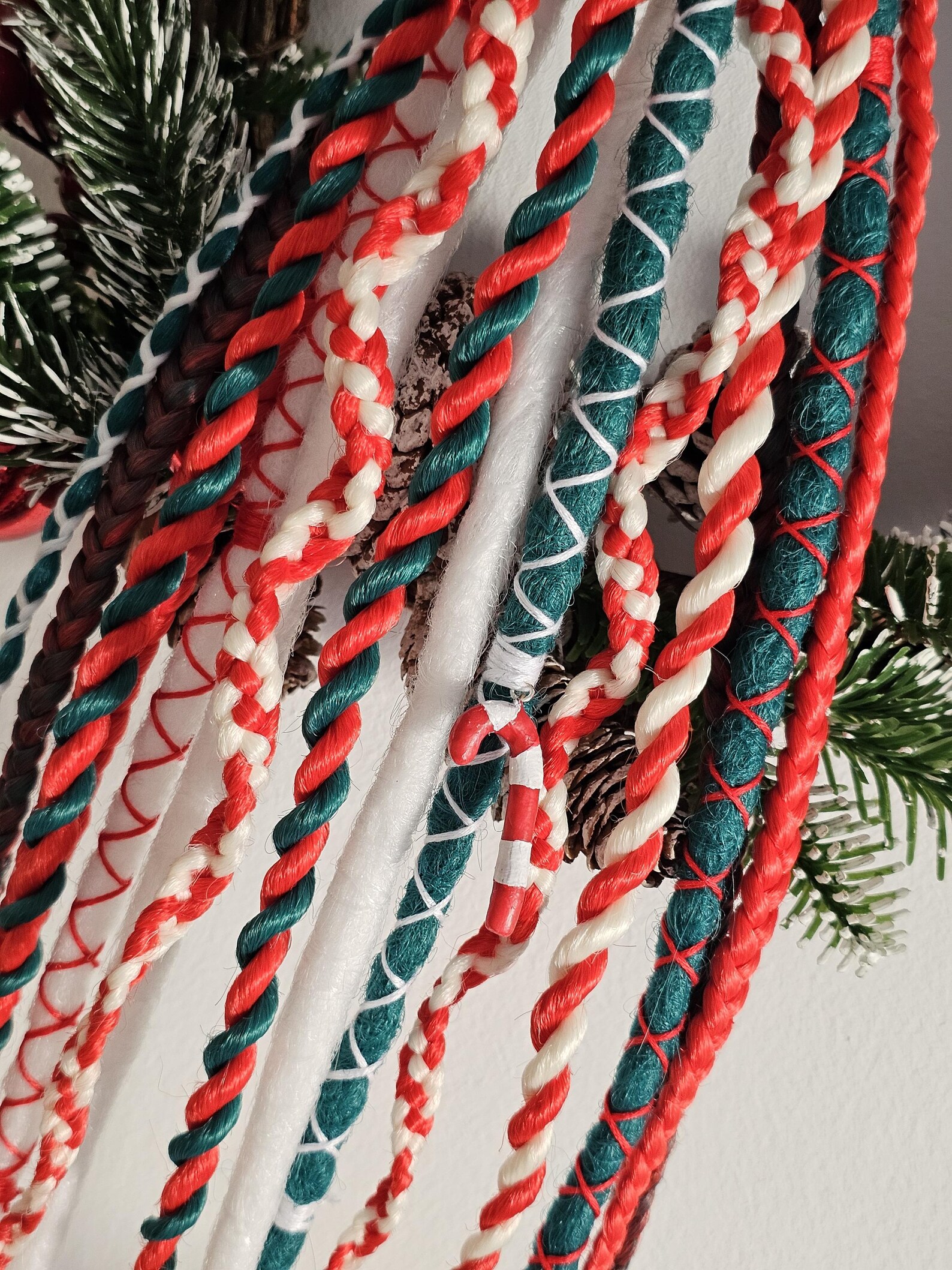 Christmas Hair Accessories – Christmas Dreadlock Extensions on Hairband ...