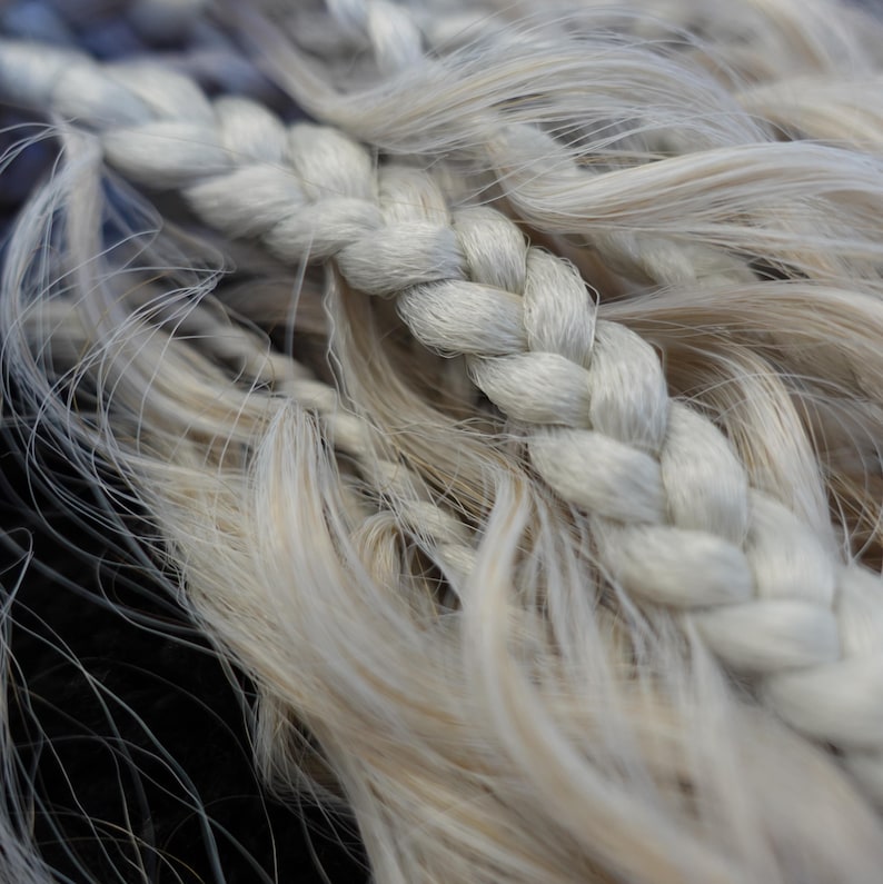 Ash Blonde Curls, Boho Curly Braids Extensions, White Blonde Curly Hair ...