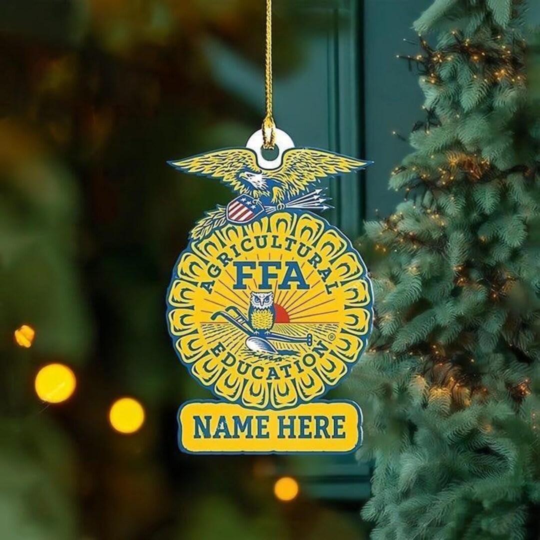 FFA Christmas Ornament, Custom Photo Farmers Suilt Ornament, FFA ...