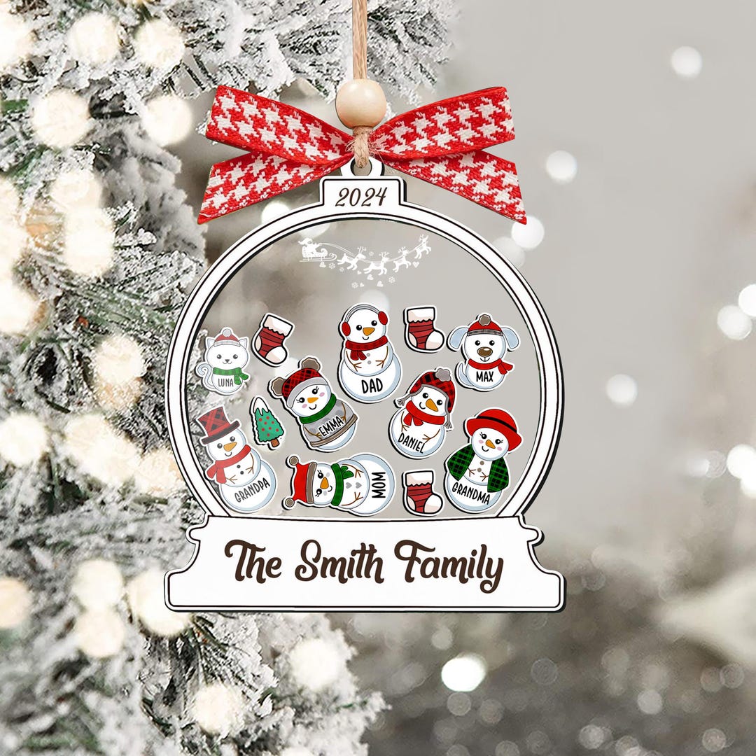 Personalized Disney Characters Family Shaker Ornament, Mickey Shaker ...