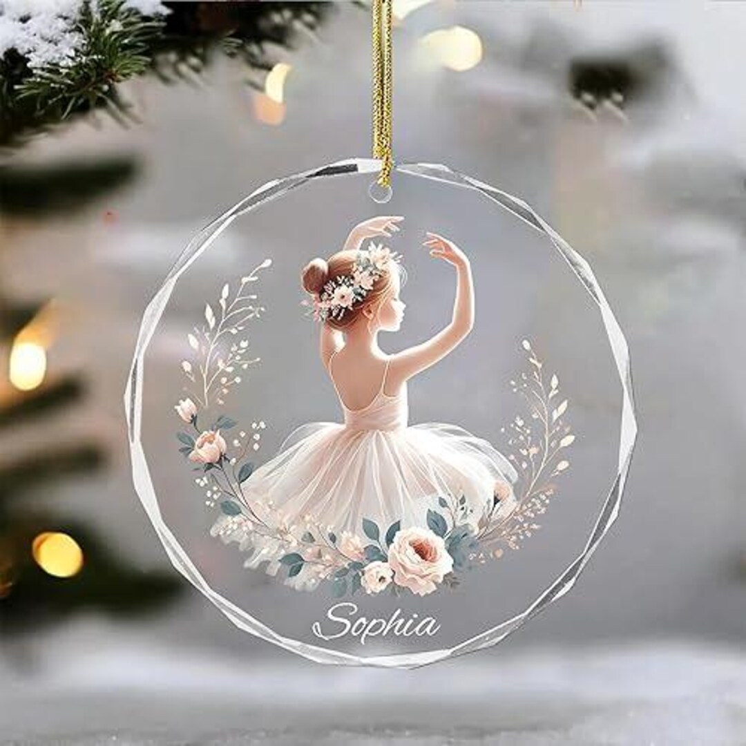 Personalized Ballet Ornament, Dance Ornament, Ballerina Ornament ...