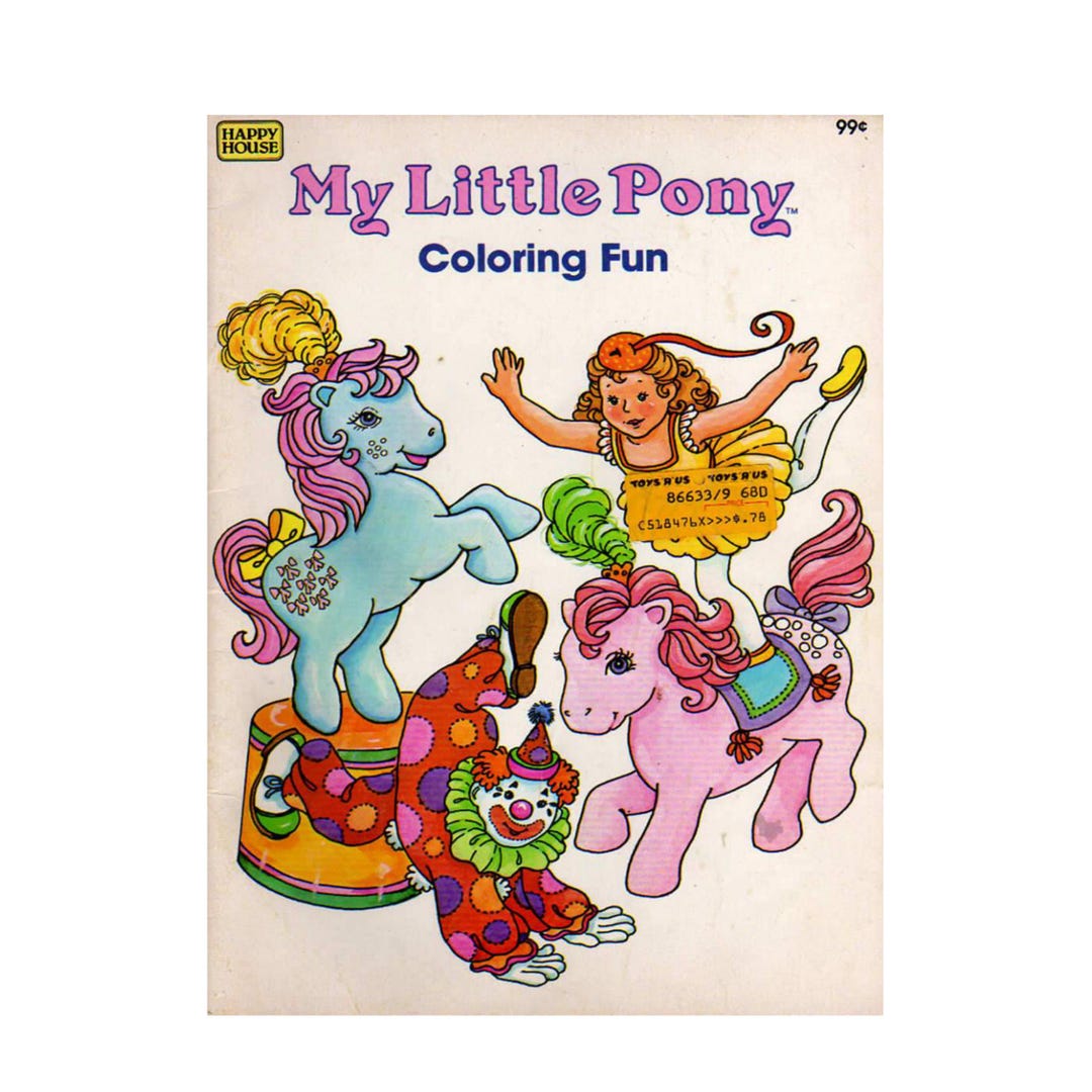 My Little Pony Coloring Book, MLP, Vintage Book to Color, Instant ...