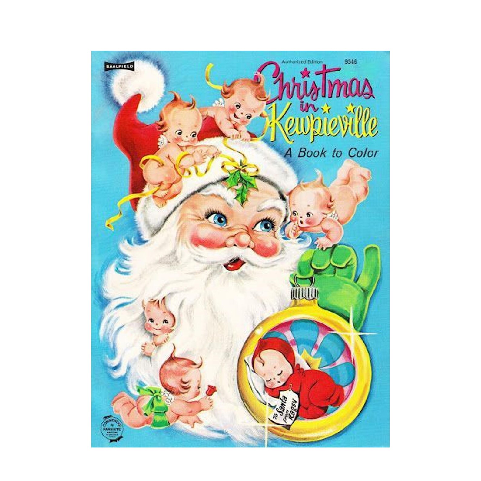 Christmas in Kewpieville Coloring Book, Vintage Kewpie Book to Color ...