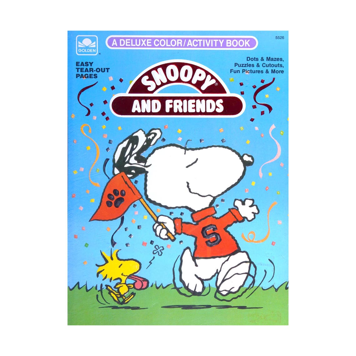 Vintage Snoopy Color Activity Book, Peanuts Printable Coloring Book ...