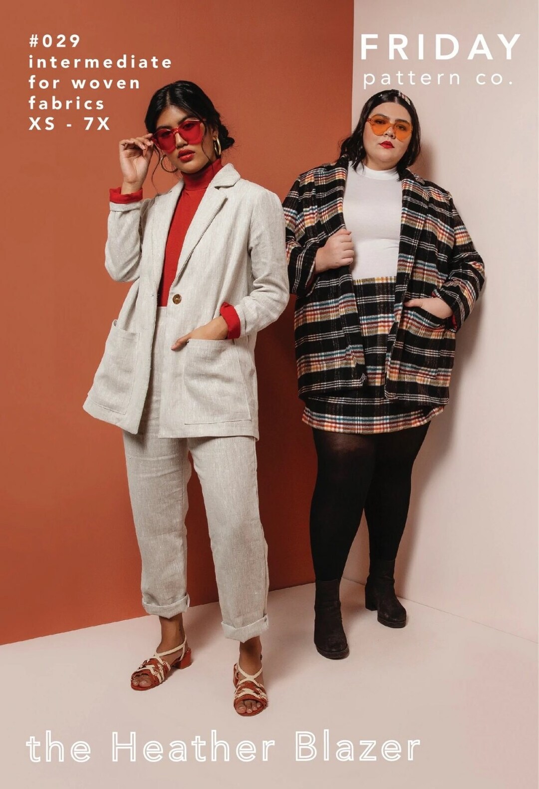 The Heather Blazer, Sewing Pattern by Friday Pattern Company , Paper ...