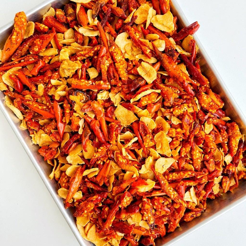 Crispy Fried Chili & Garlic Combo | Perfectly Balanced Vegan Spicy ...