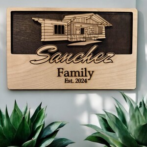 CUSTOM Family Home and Name Sign, Custom Layered Laser Cut & Engraved ...