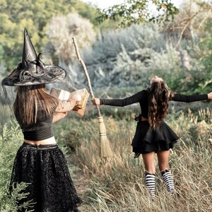 Mother and Daughter Witch Besom Broom Set, Broomcorn Brooms - Etsy