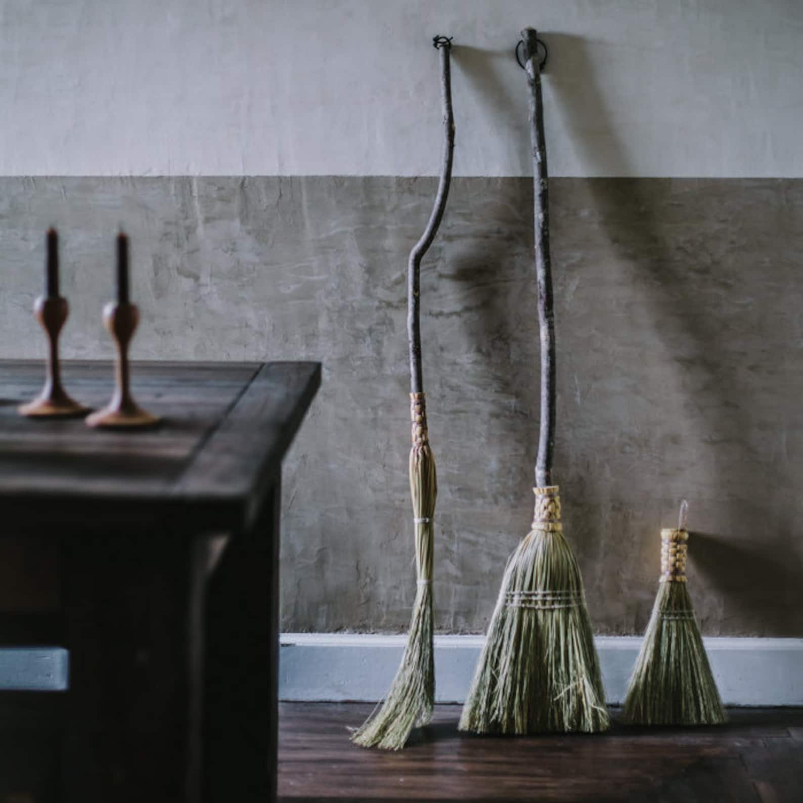 Spring Cleaning Broom Set in All Natural Broom Corn Kitchen - Etsy