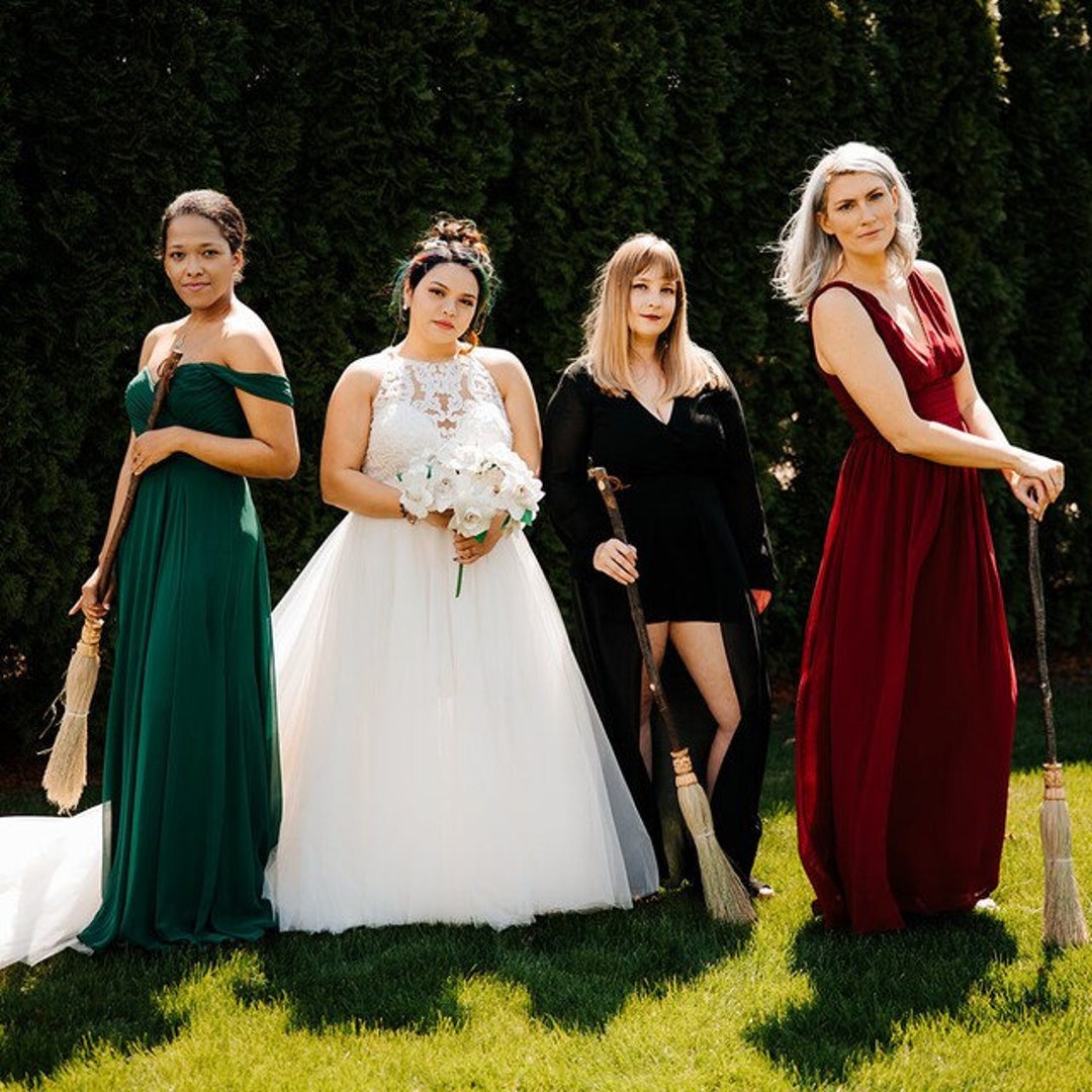 Small Wedding Besom, Jumping Broom in Your Choice of Natural, Black ...