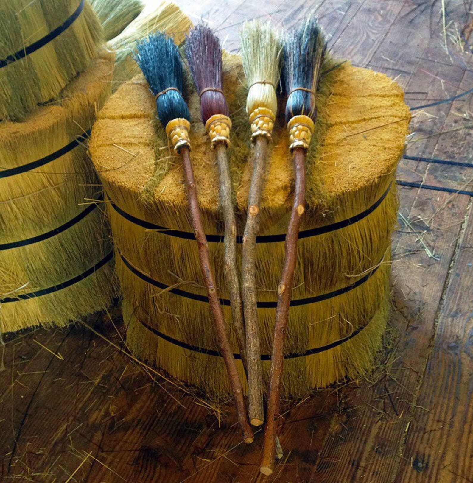 Small Witch's Besom in Your Choice of Natural Black Rust - Etsy