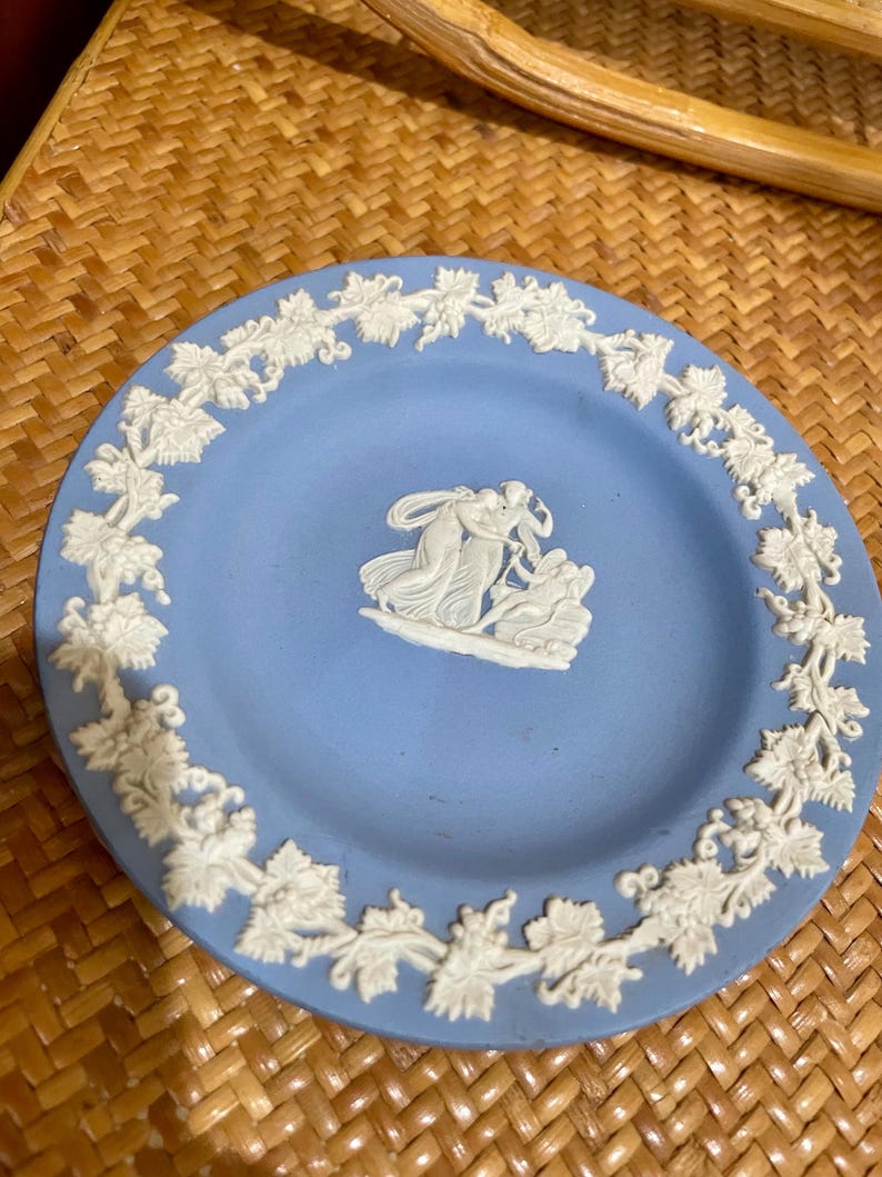 Wedgewood Jasperware Blue Small Plate - Etsy