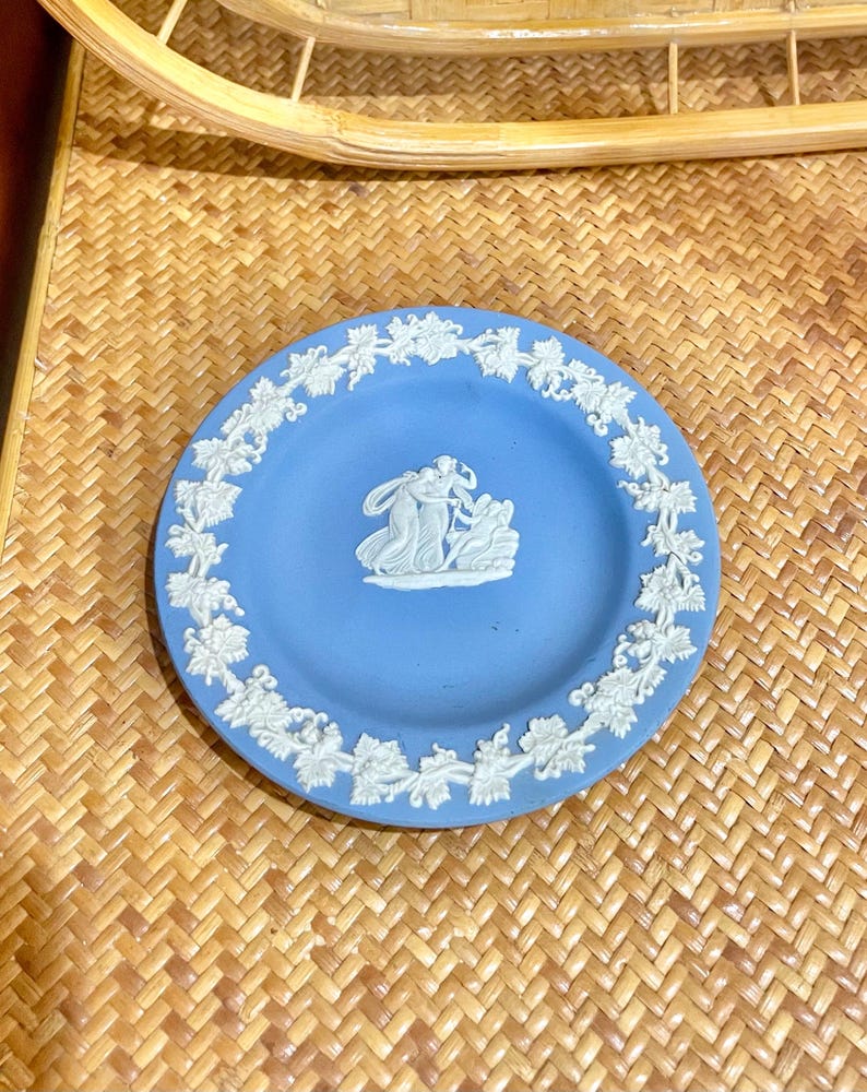 Wedgewood Jasperware Blue Small Plate - Etsy