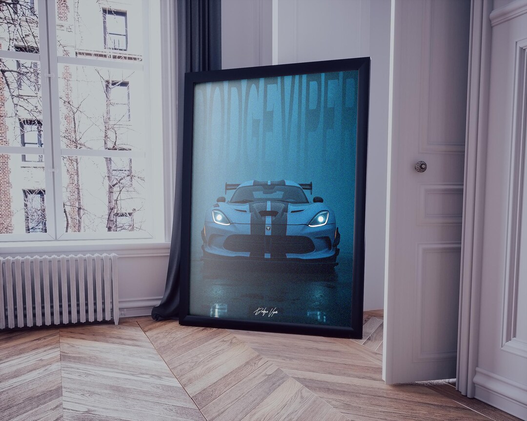 Dodge Viper Digital Dowload Hyper Car Poster Future Print Design Poster ...