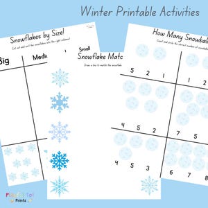 Winter Printable Activities | Printable for Toddlers & Preschoolers ...