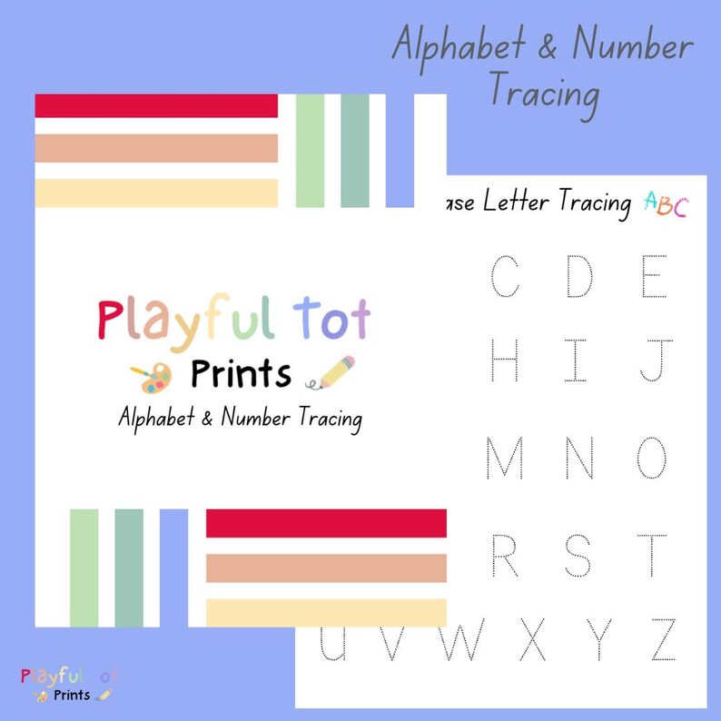 Alphabet & Number Tracing Printable | Letter Number Writing Resource ...