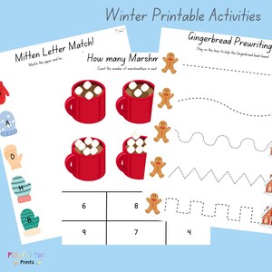 Winter Printable Activities | Printable for Toddlers & Preschoolers ...