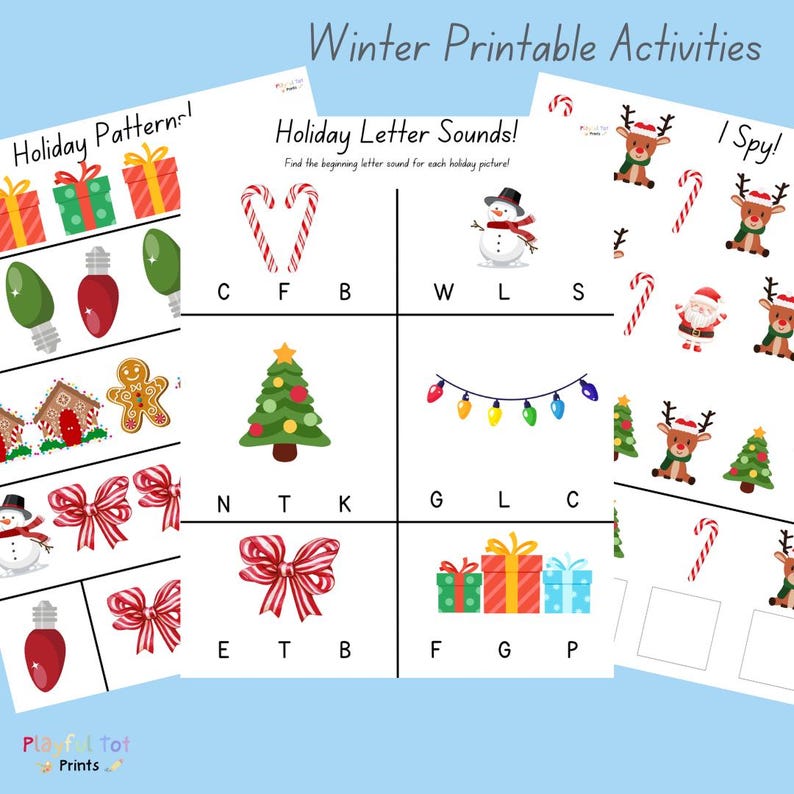 Winter Printable Activities | Printable for Toddlers & Preschoolers ...