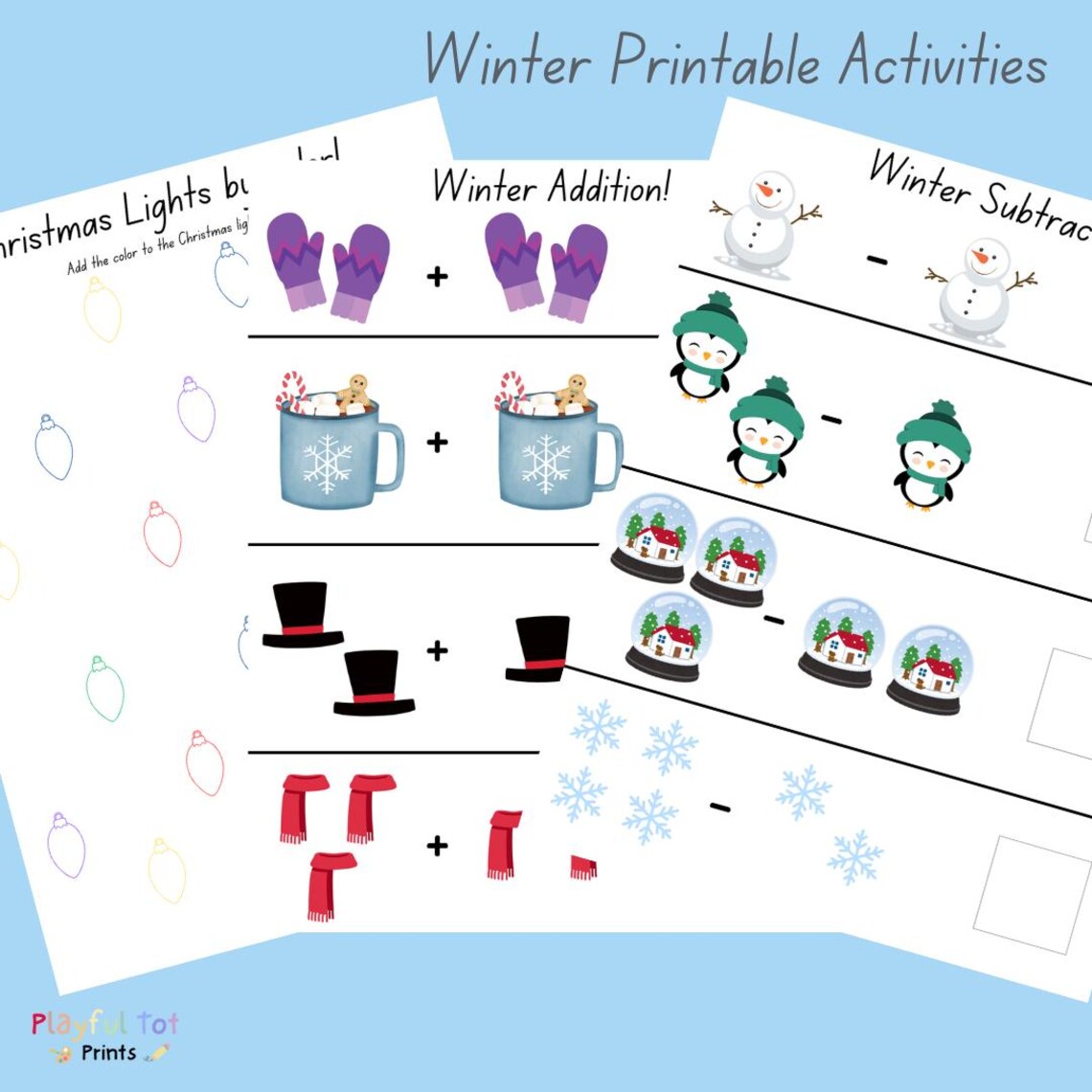 Winter Printable Activities | Printable for Toddlers & Preschoolers ...