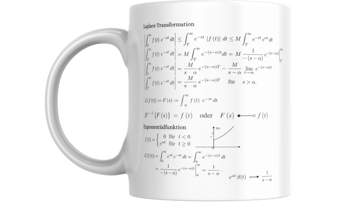 Mug With Formulas, Laplace Transform, Mathematics Mug, Physics Mug, Mug ...