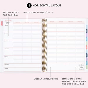 TEACHER PLANNER 2025-2026 - Vertical or Horizontal Teacher Planner 8 ...