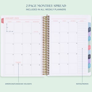 STUDENT PLANNER 6x9 2024-2025 Calendar - Personalized Weekly Academic ...