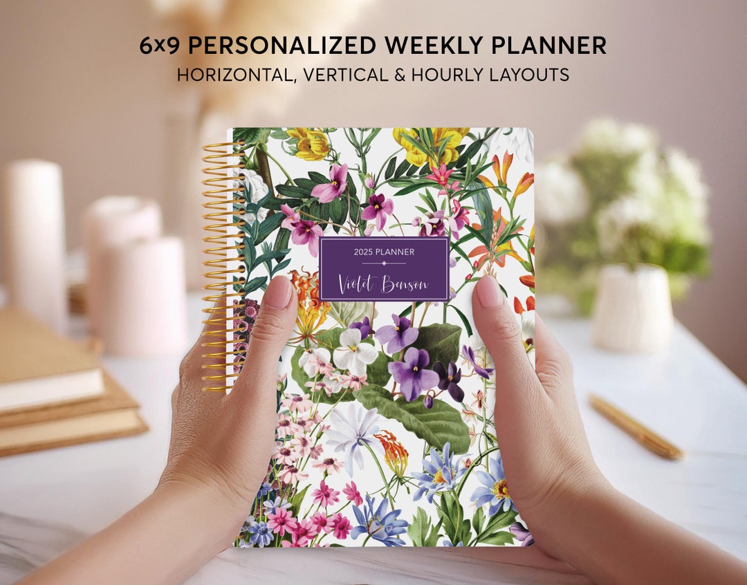 6x9 2026 Planner - 2025 2026 Weekly Planner - Personalized Planner ...