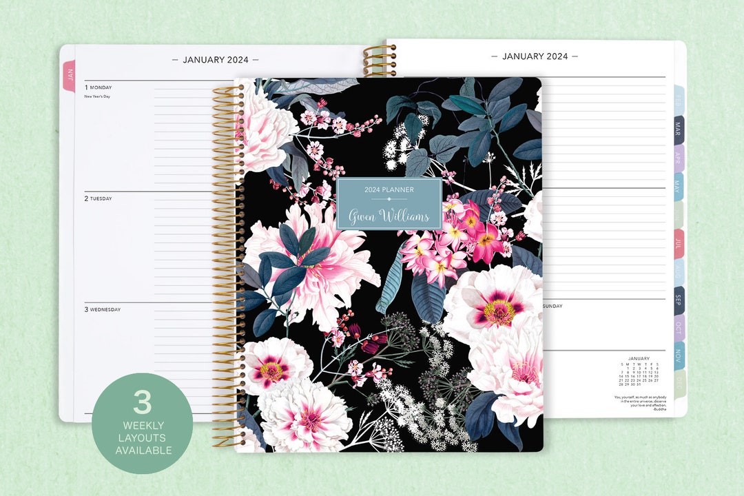8.5x11 Weekly Planner 2024 2025 Choose Your Start Month 12 Month ...
