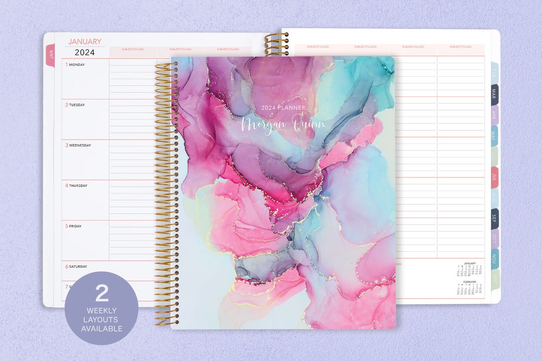 8.5x11 STUDENT PLANNER 2023-2024 Calendar Personalized Weekly Student ...