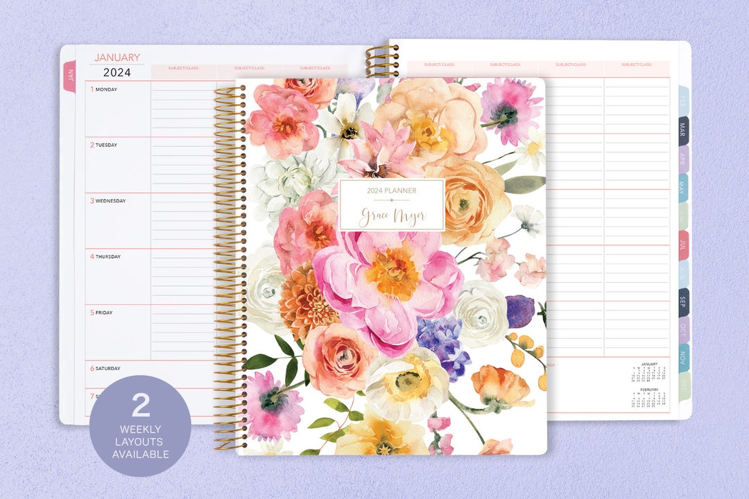 8.5x11 STUDENT PLANNER 2025-2026 Calendar | Personalized Weekly Student ...