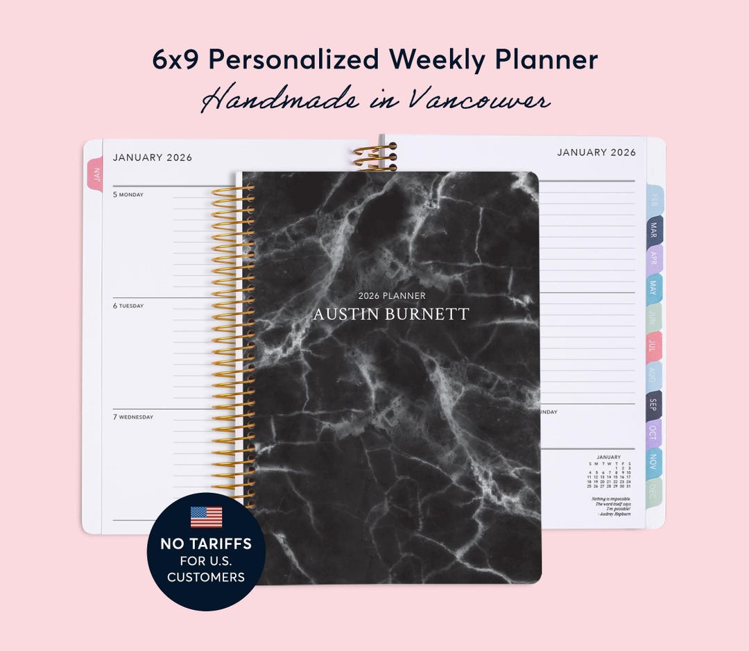 2026 Personalized Man Planner - 2025 2027 Weekly Planner - Men's ...