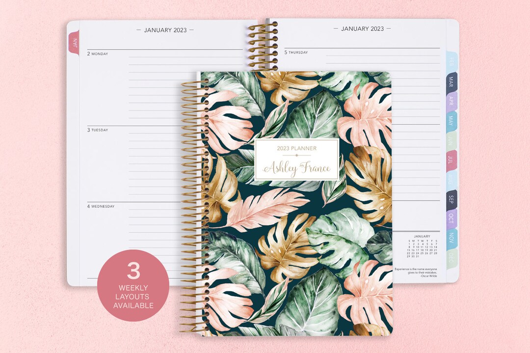 Weekly Planner 2023-2024 Personalized Planner 6x9 Student - Etsy