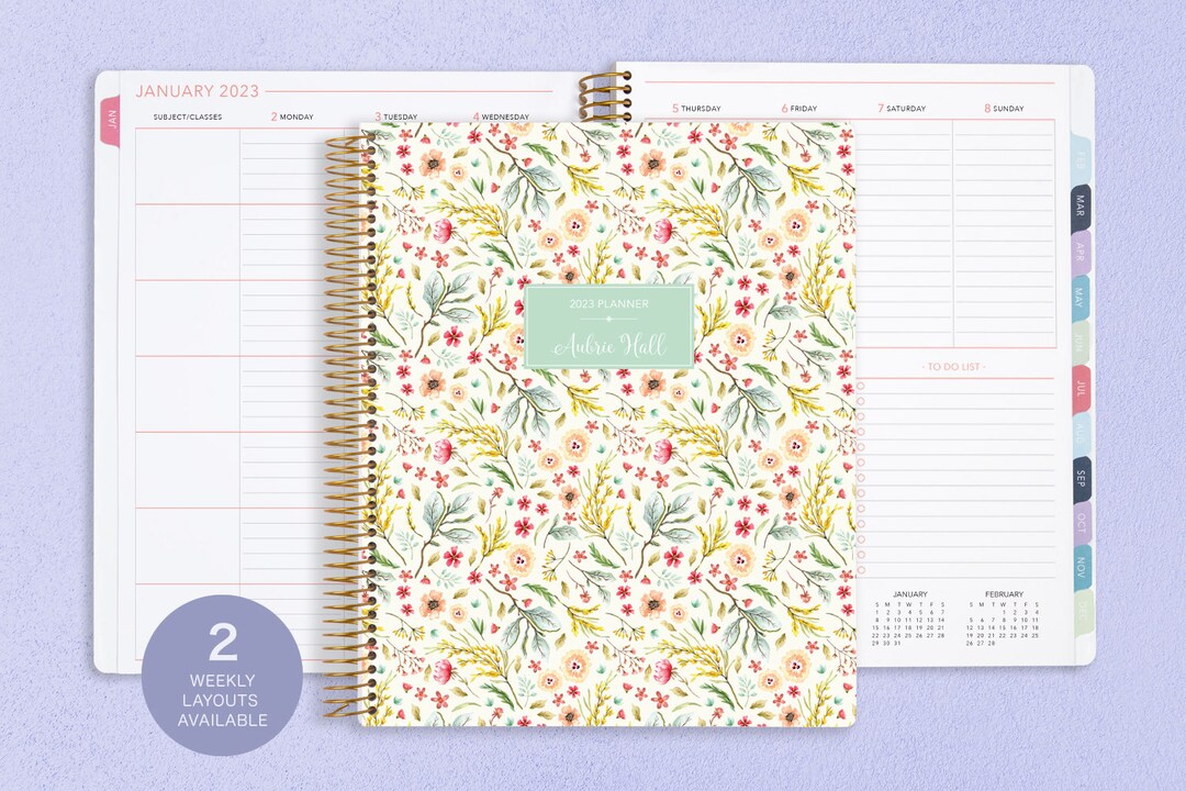 8.5x11 STUDENT PLANNER 2025-2026 Calendar | Personalized Weekly Student ...