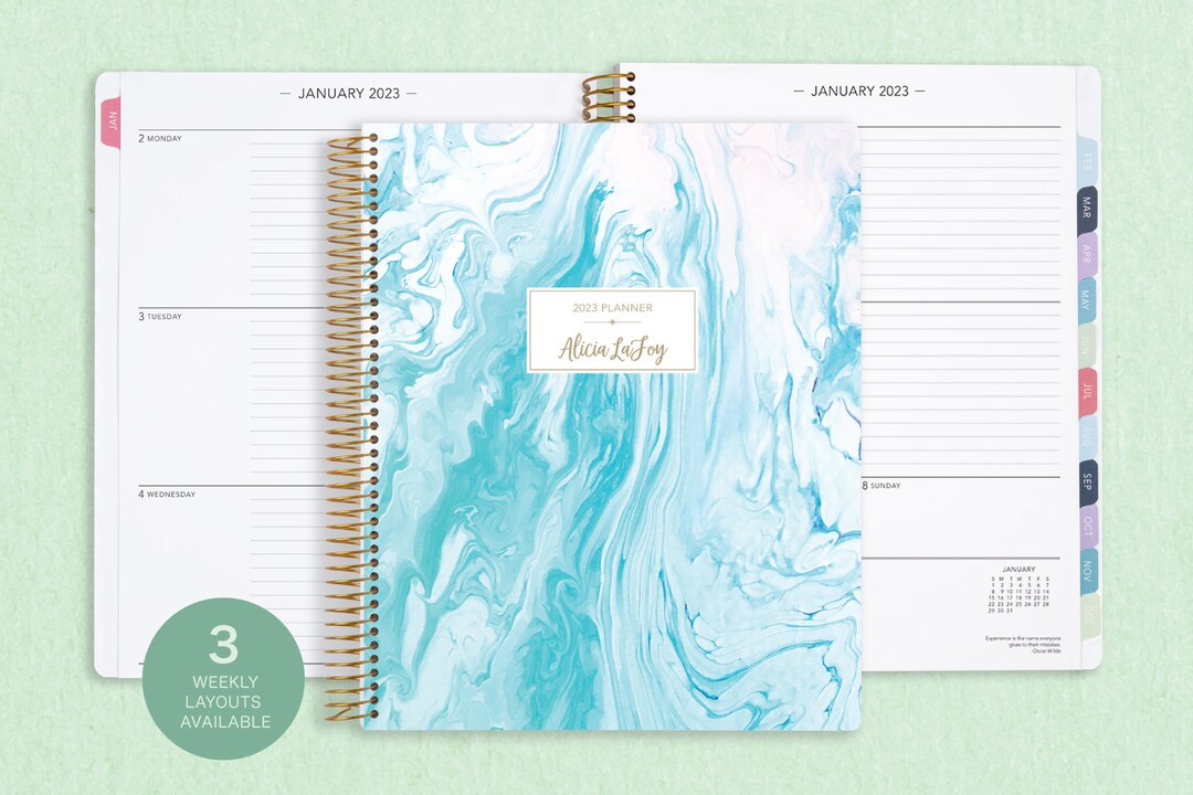 8.5x11 Weekly Planner 2024 2025 Choose Your Start Month 12 Month ...