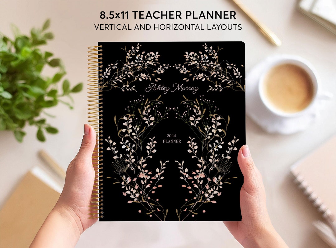 Teacher Planner 8.5x11 2024-2025 Lesson Plan Calendar Weekly Teacher ...