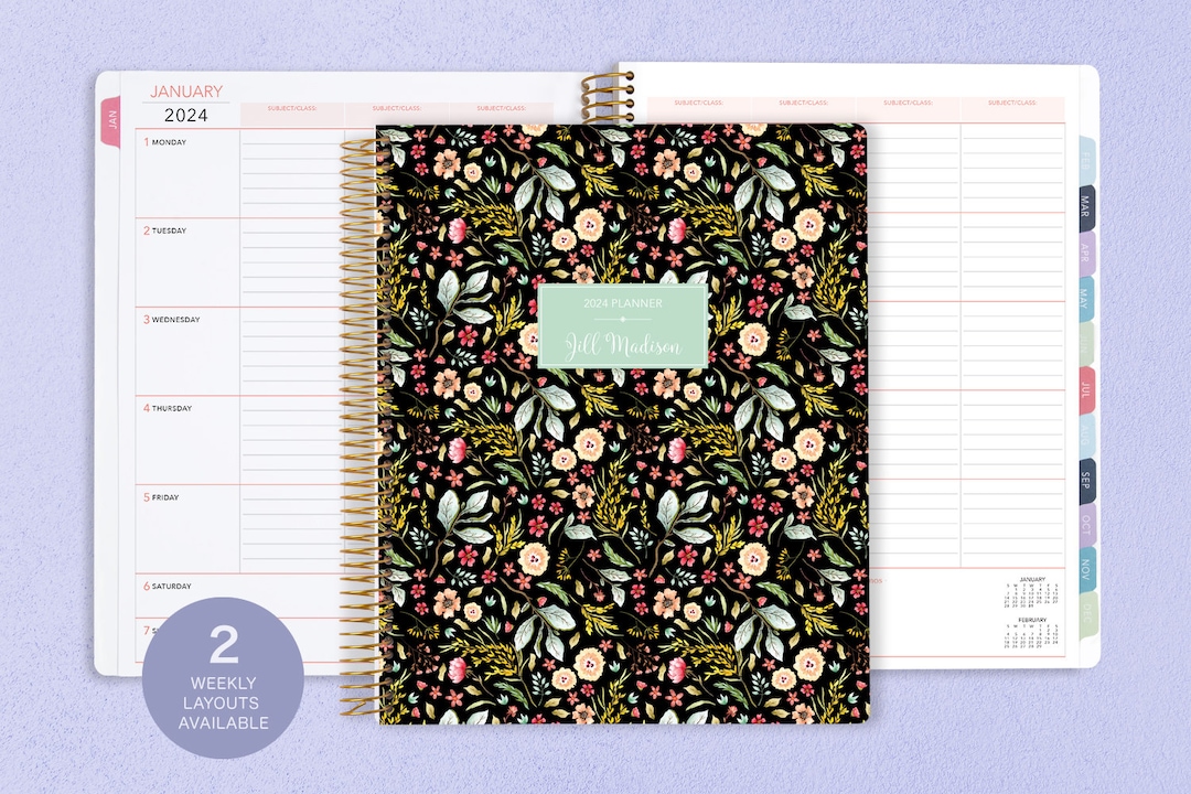 8.5x11 STUDENT PLANNER 2025-2026 Calendar | Personalized Weekly Student ...