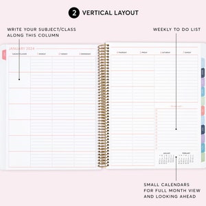 Teacher Planner 8.5x11 - 2025-2026 Personalized Teacher Planner - Large ...