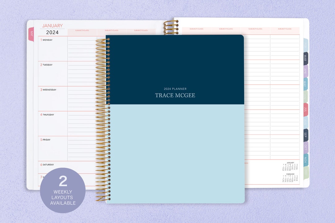 2023-2024 8.5x11 STUDENT PLANNER Personalized Weekly Student Planner ...