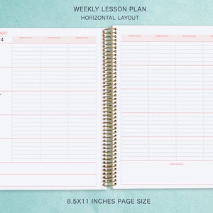 Teacher Planner 8.5x11 2023-2024 Lesson Plan Calendar - Etsy