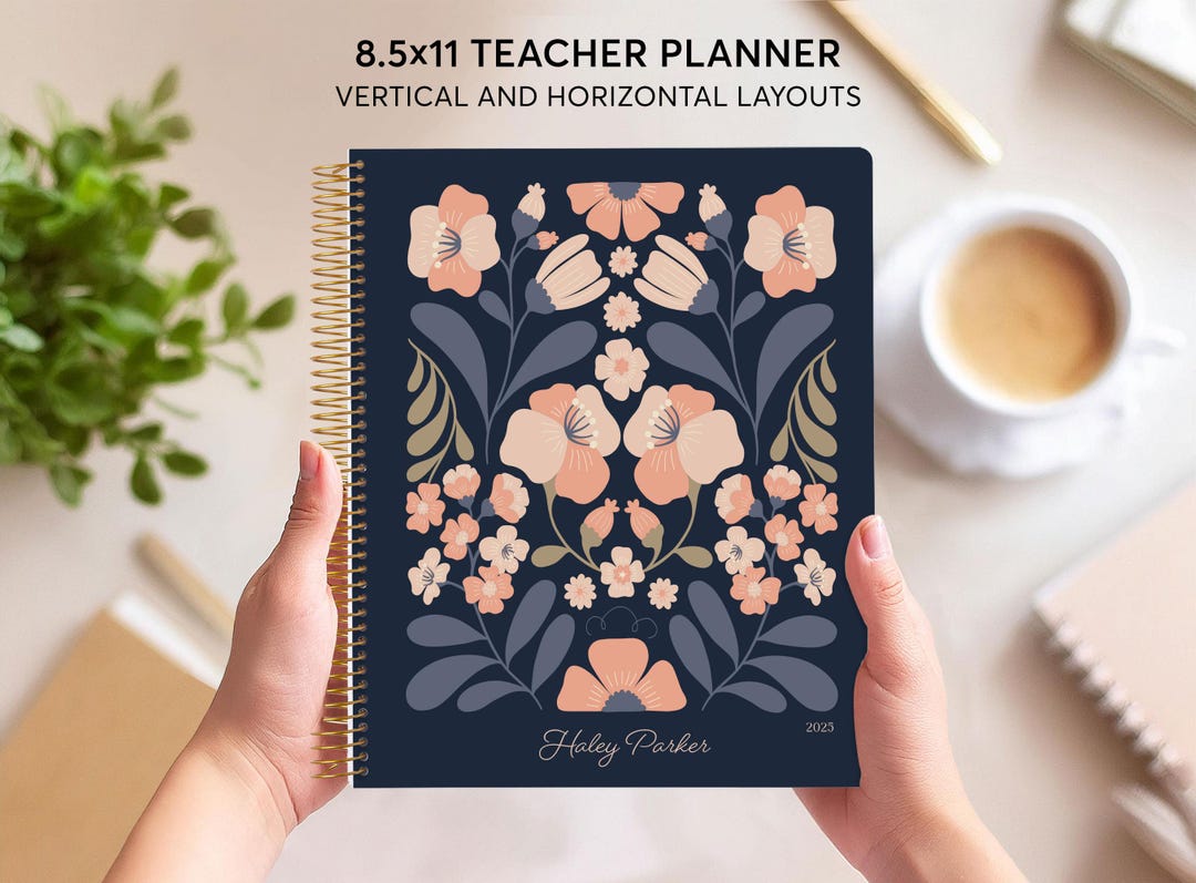 Personalized Teacher Planner 8.5x11 | 2026-2027 Lesson Plan Calendar ...