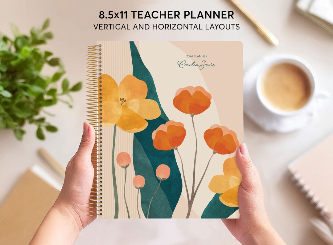 2025 TEACHER PLANNER - Vertical or Horizontal Layout 8.5x11 ...