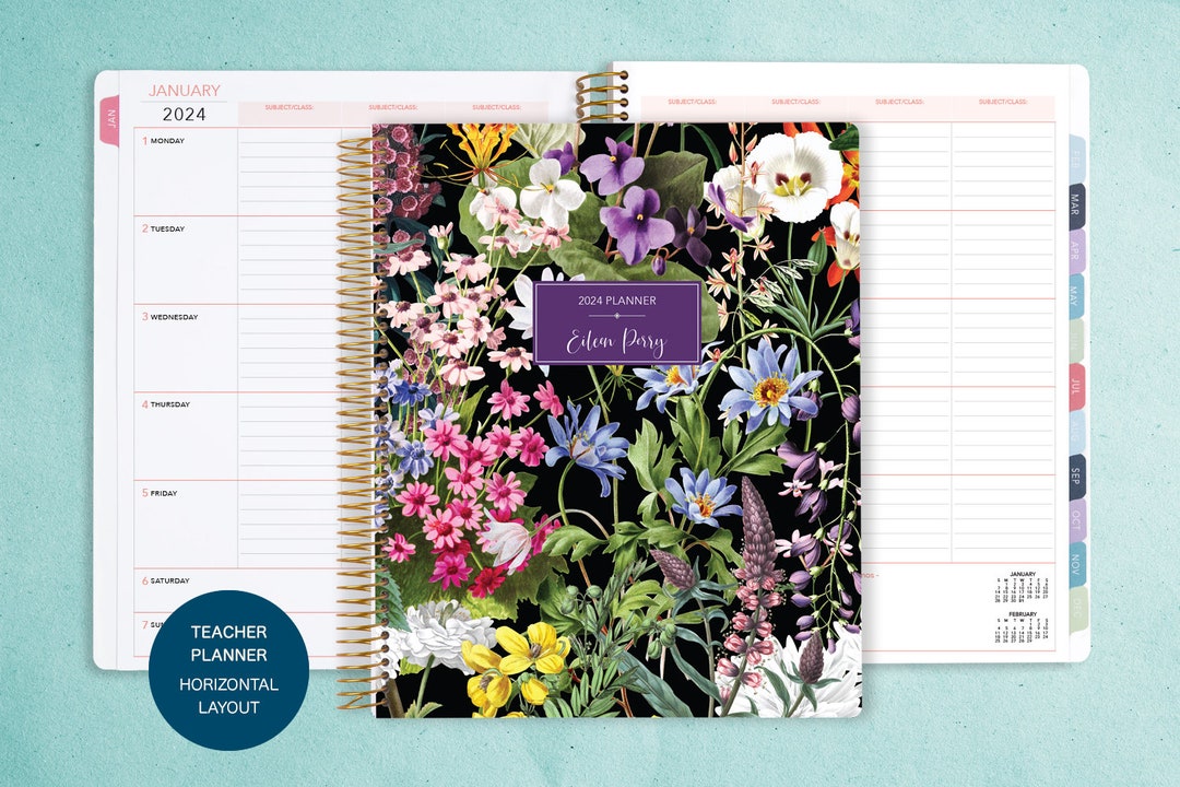 Teacher Planner 8.5x11, 2024-2025 Lesson Plan Calendar, Weekly Teacher ...