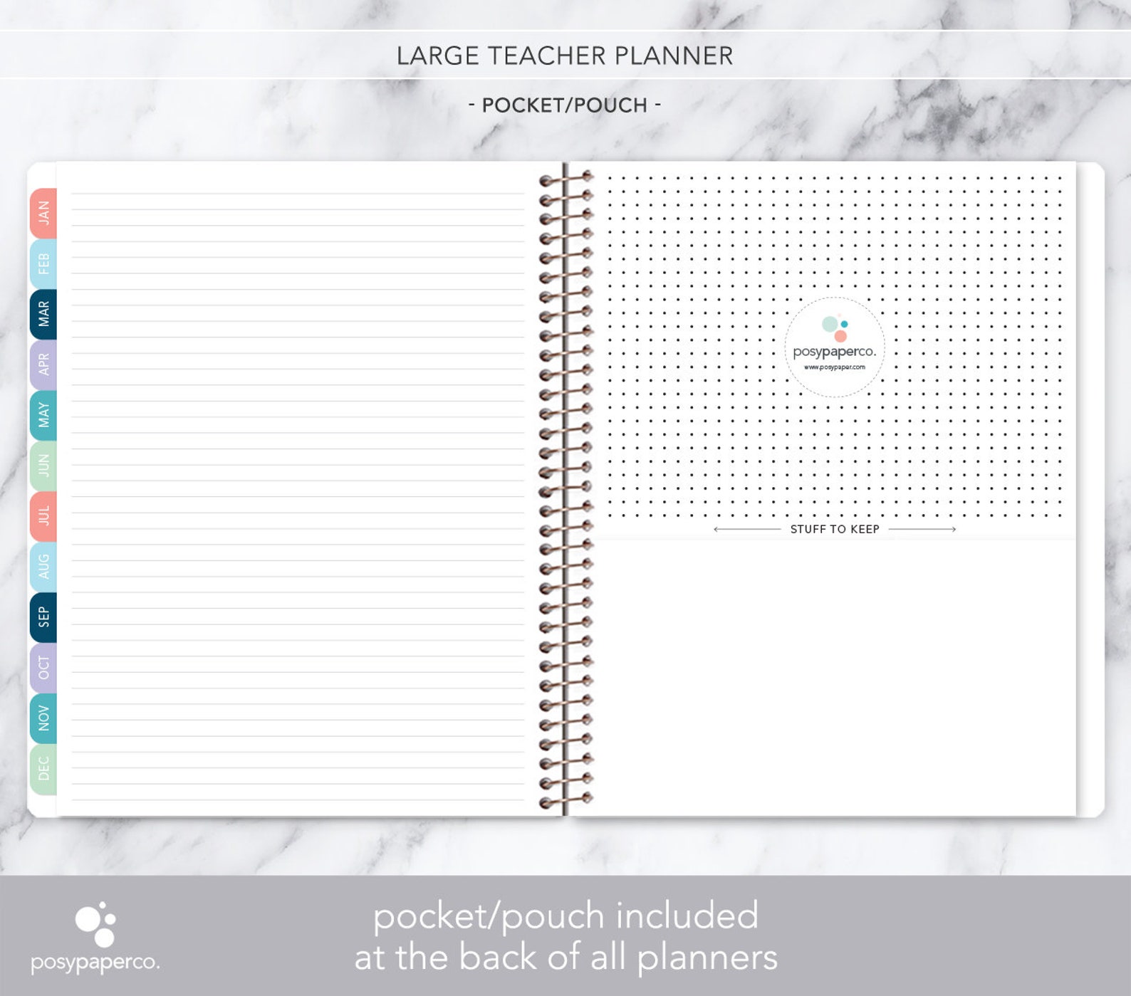 VERTICAL TEACHER PLANNER Teacher Planner 8.5x11 2022-2023 - Etsy