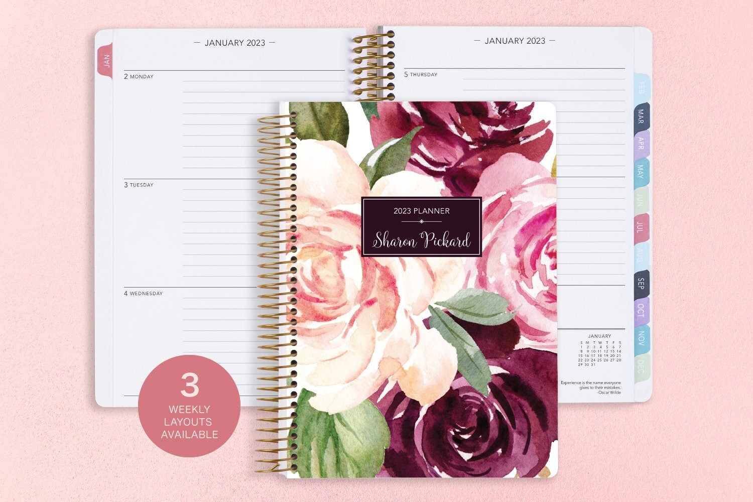 Personalized Planner Never Stop Dreaming Vertical Layout Planner personalized-planner-never-stop-dreaming-vertical-layout-planner