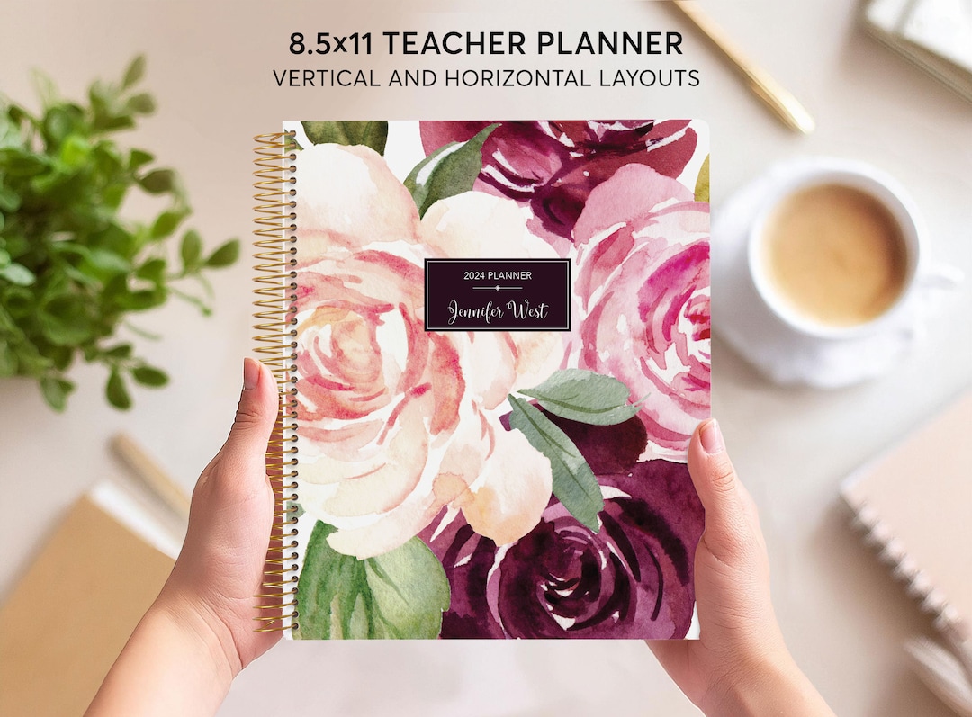 Teacher Planner 8.5x11 - 2025-2026 Lesson Plan Calendar - Weekly ...