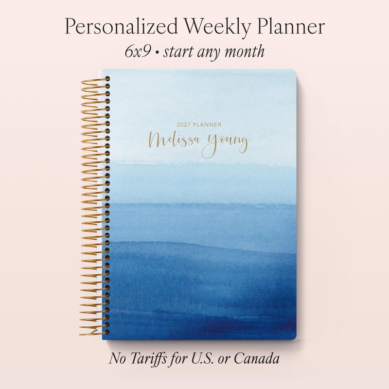 Watercolor Daily Planner - Etsy