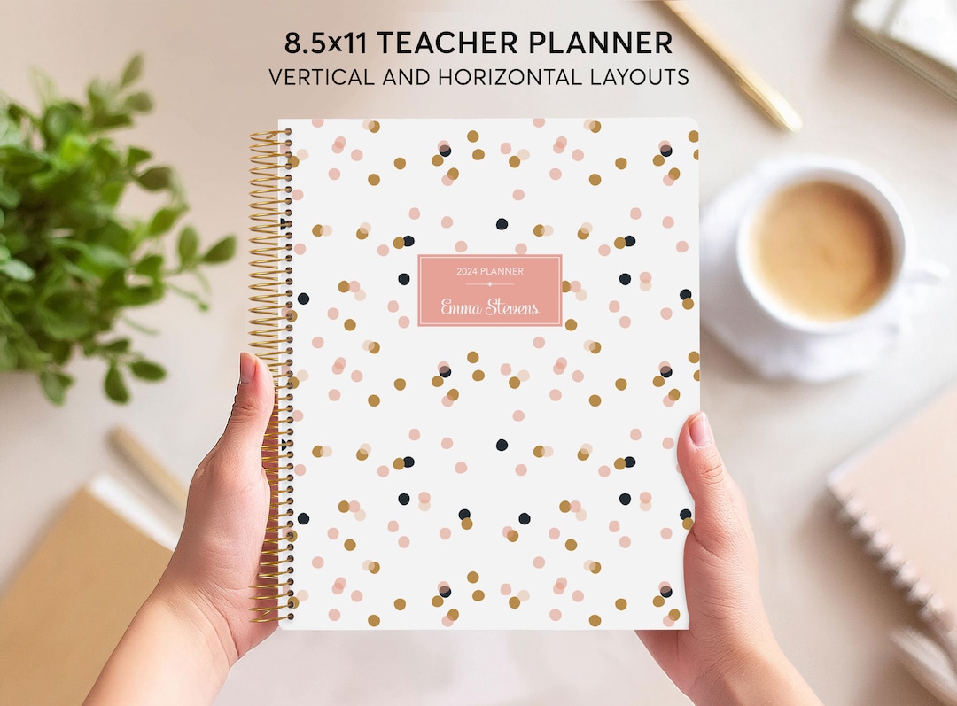 TEACHER PLANNER 2026-2027 - Vertical or Horizontal Teacher Planner 8 ...