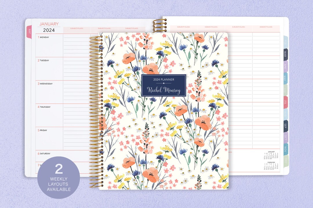 8.5x11 STUDENT PLANNER 2025-2026 Calendar | Personalized Weekly Student ...